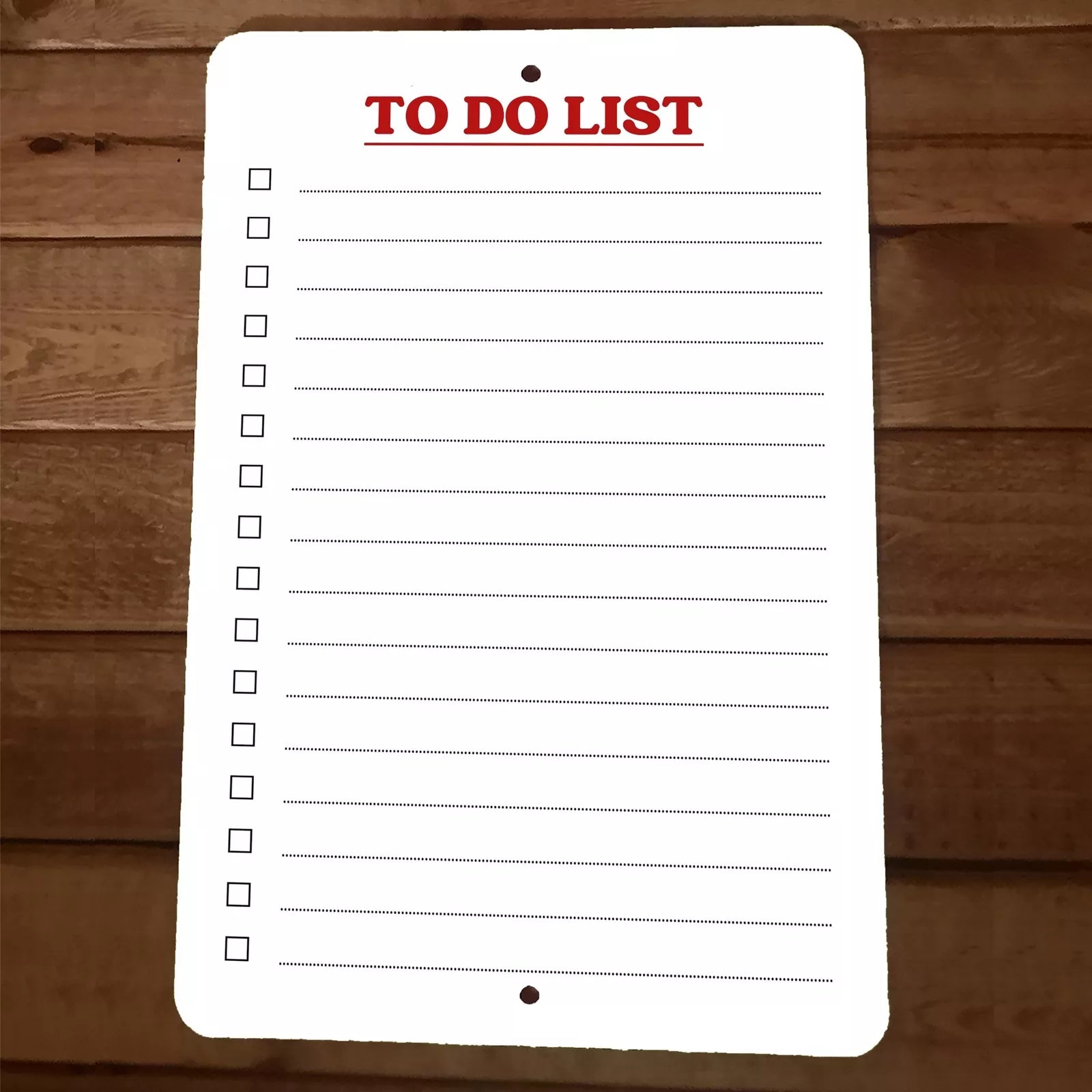 8x12 Metal Wall Sign To Do List Checklist Dry Erase Board – Sign Junky