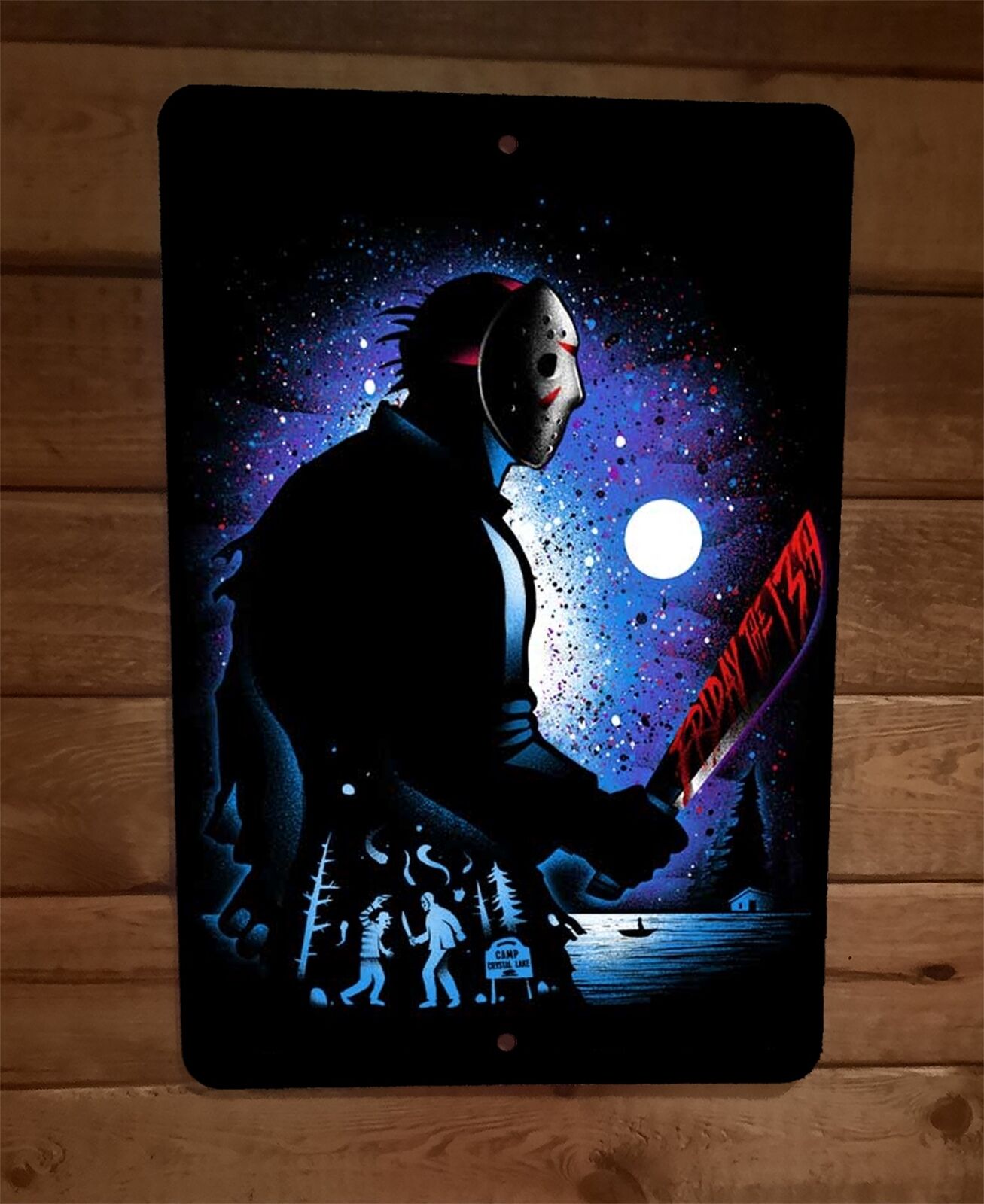 Friday 13th Horror Icon Jason Art 8x12 Metal Wall Sign Poster – Sign Junky