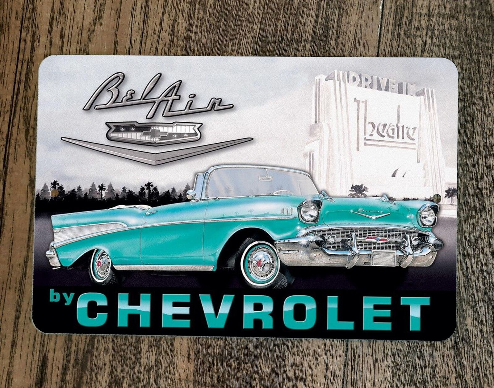 Bel Air By Chevy Chevrolet 8x12 Metal Wall Garage Sign Poster – Sign Junky