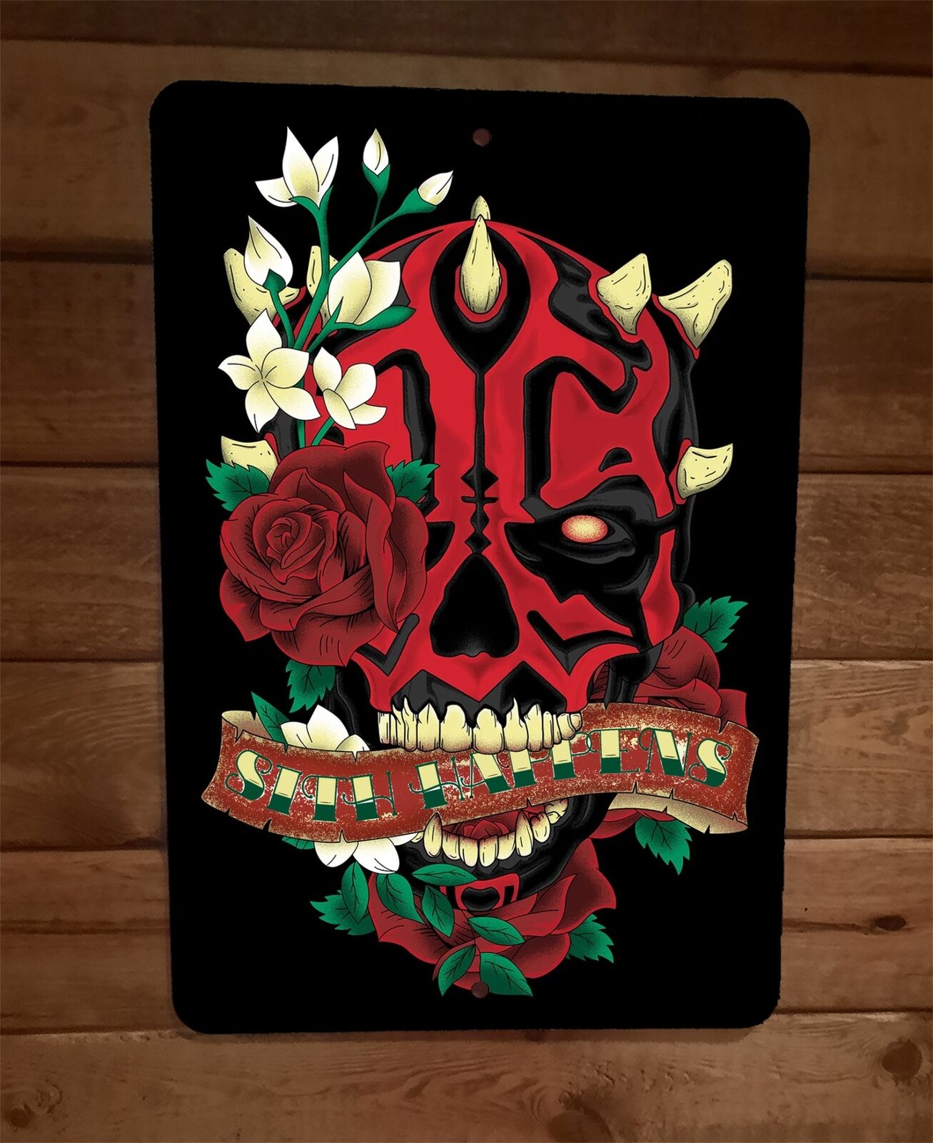 Sith Happens Darth Maul Star Wars 8x12 Metal Wall Sign Poster – Sign Junky